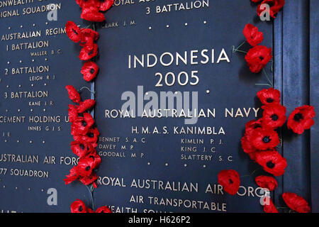 Wall of Remembrance honoring fallen Australian soldiers at the ...