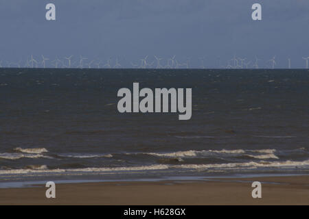 view of wind turbines from Blackpool, Lancashire, UK Stock Photo - Alamy