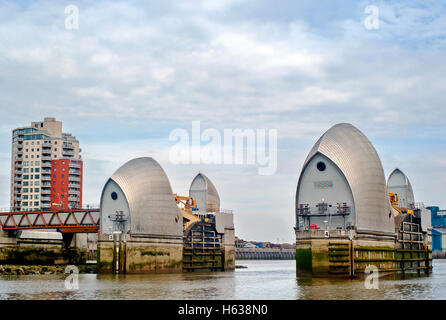 The Thames Barrier a flood control structure on the River Thames ...