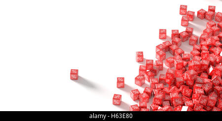 Infinite discount symbols on blocks, 3d rendering background Stock ...