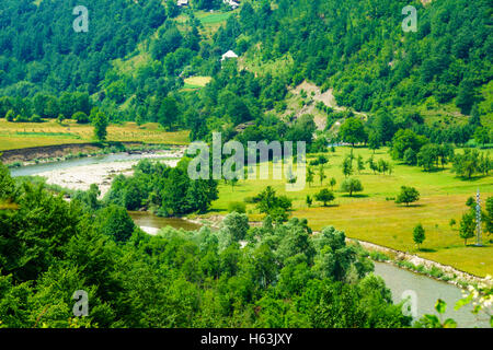 Countryside landscape near Lim River and Andrijevica, Montenegro Stock ...