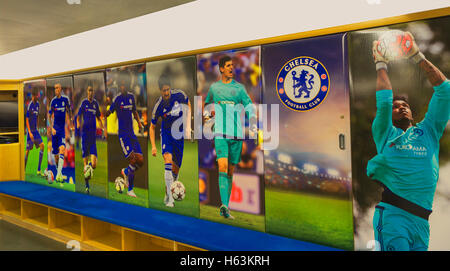 In FC Chelsea changing room at Stamford Bridge Stock Photo - Alamy