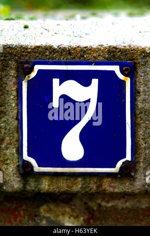 house number seven Stock Photo - Alamy