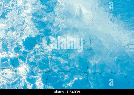 Light refraction and ripples in water of a swimming pool Stock Photo ...