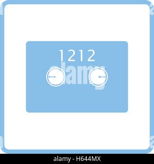 Safe cell icon. Blue frame design. Vector illustration Stock Vector ...