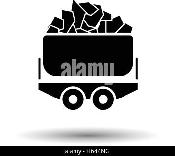 Cradle icon. Shadow reflection design. Vector illustration. White ...