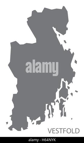 Map of Vestfold, a province of Norway Stock Vector Image & Art - Alamy