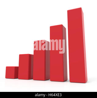 3d rendering, graph chart background, business graph, computer digital ...