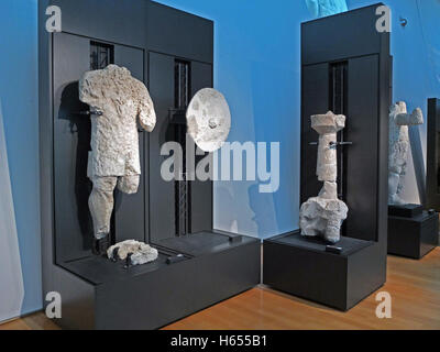 Archaeological Sardinia. Giant statues of Mont'e Parma Stock Photo - Alamy