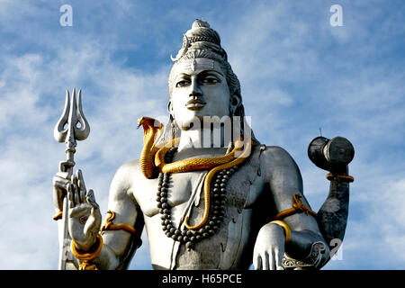 Statue of lord Shiva Parvati at Shiva temple ; Halebidu ; district ...