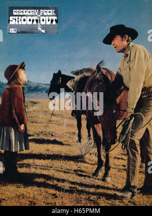 SHOOT OUT, Gregory Peck, Dawn Lyn, 1971 Stock Photo - Alamy