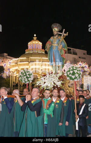 Saint's statue at an Italian festa Stock Photo - Alamy