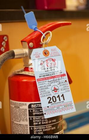 Fire extinguisher in research laboratory Stock Photo - Alamy