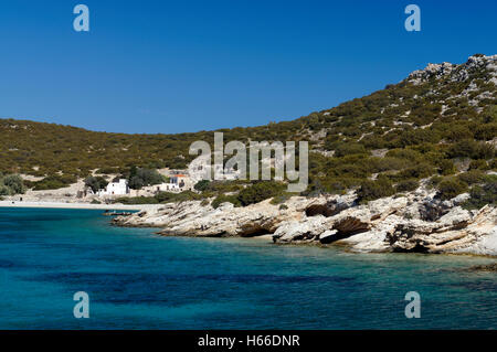 Alimnia Island saint Georges Bay and Castle, near Rhodes, Dodecanese ...