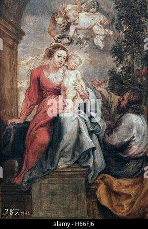 Peter Paul Rubens - The Holy Family with Saint Elizabeth, Saint John Stock Photo: 89661956 - Alamy