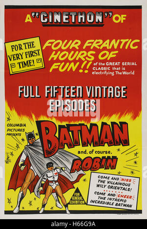 Batman and Robin - 1949 - Movie Poster Stock Photo - Alamy