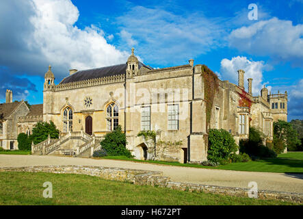 Lacock Abbey at Lacock, Wiltshire, England, United Kingdom, Europe ...