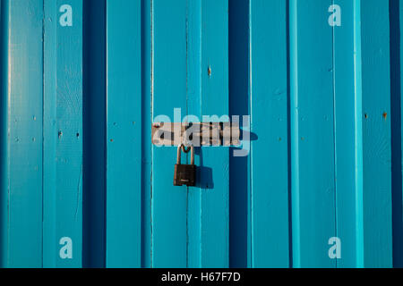 Beach hut locks Stock Photo - Alamy
