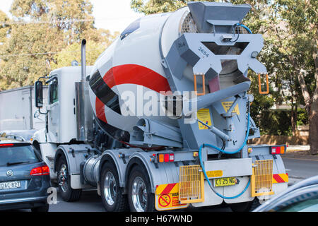 cement truck concrete wagon lorry building industry construction site ...