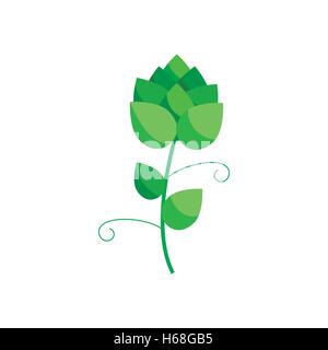 Branch of hops icon in cartoon style Stock Vector Image & Art - Alamy