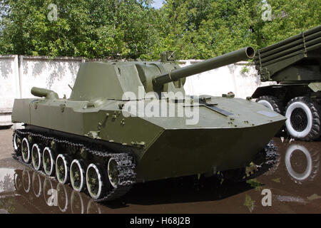 Soviet tank of the times of the Second World War T-34, stands on a ...