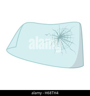 cartoon broken windshield cracked glass Stock Vector Image & Art - Alamy