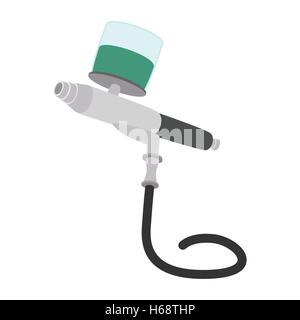car paint sprayer cartoon vector illustration Stock Vector Image & Art ...
