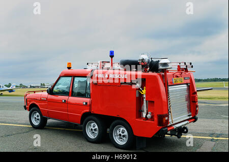A Range Rover fire tender at North Weald Airfield, Essex, England ...