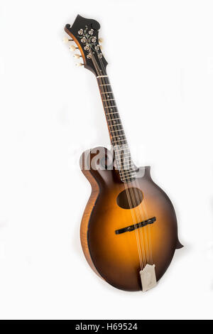 Mandolin on white backgroun, front view Stock Photo - Alamy