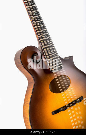 Mandolin on white backgroun, front view Stock Photo - Alamy