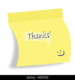Thank You Post-it Note Stock Photo - Alamy
