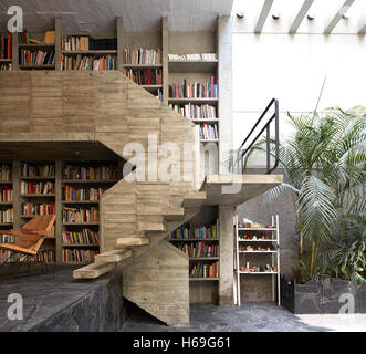 Bookshelves. Pedro Reyes House, Mexico City, Mexico. Architect: N/A ...