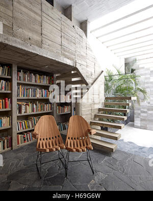 Bookshelves. Pedro Reyes House, Mexico City, Mexico. Architect: N/A ...
