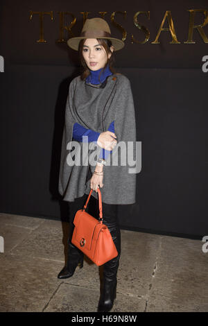 Bea Hayden attending the Trussardi show during Milan Fashion Week in ...