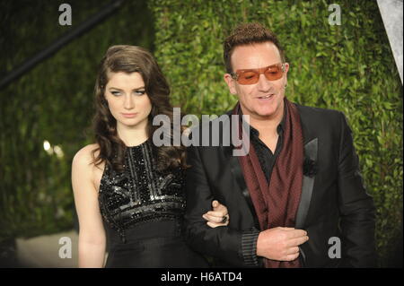 Bono and daughter Eve Hewson arrives for the 2013 Vanity Fair Oscar ...