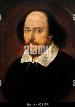 William Shakespeare. The Chandos Portrait Stock Photo - Alamy