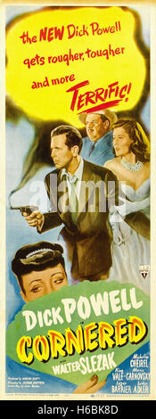 Cornered (1945) - Movie Poster Stock Photo - Alamy