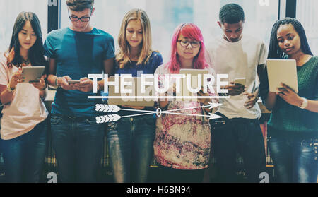 Future Forecast Imagine Innovation Plan Progress Concept Stock Photo ...