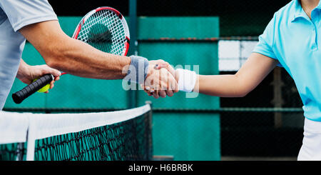 Handshake Athlete Coaching Trainer Exercise Concept Stock Photo - Alamy
