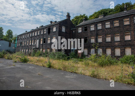 Derelict Victorian buildings of the long closed Falcon Pottery Works ...