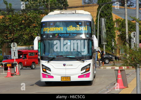 Super long Scania 15 meter bus Stock Photo - Alamy