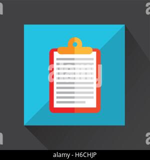 clipboard cartoon blue shadow and blue background Stock Vector Image ...