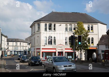 okehampton high street town centre shops devon england uk gb Stock ...