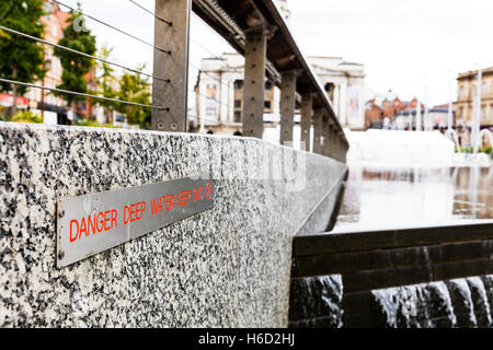 Danger Deep Water, Keep Out Warning Signs Stock Photo - Alamy