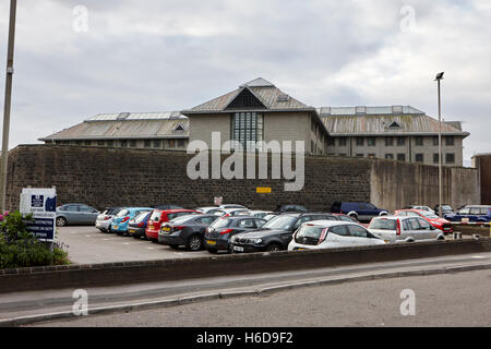entrance to HMP Cardiff prison Cardiff Wales United Kingdom Stock Photo ...
