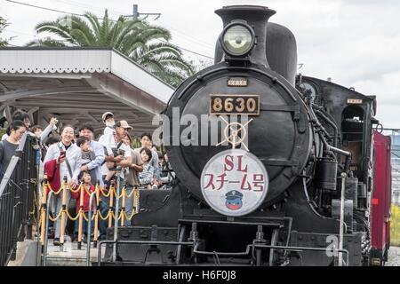 JNR Class 8620 Steam Locomotive at the Kyoto Railway Museum on October ...