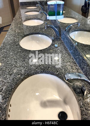Public Restroom Sinks and Countertop Stock Photo - Alamy