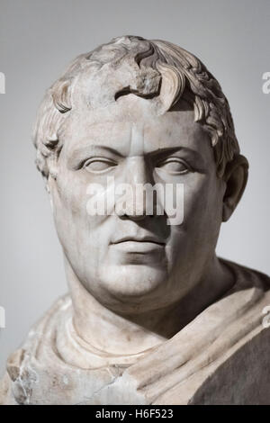 Naples. Italy. Bust (1st C AD) of Demetrius I of Macedon (ca. 336 BC ...