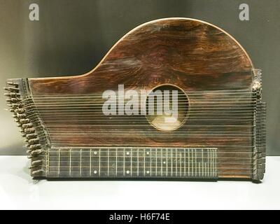 Ancient classical Chinese musical zither type instrument the zheng ...