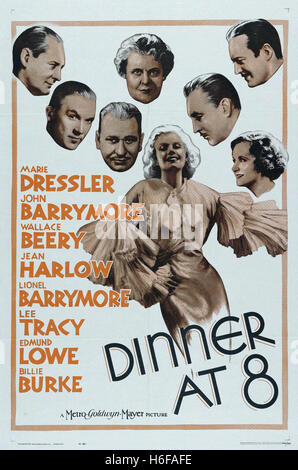 Dinner at Eight- Movie Poster Stock Photo - Alamy